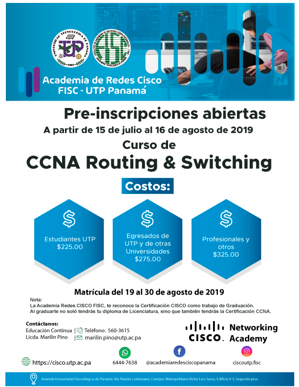 Curso De Ccna Routing And Switching Facultad De Ingeniería De Sistemas